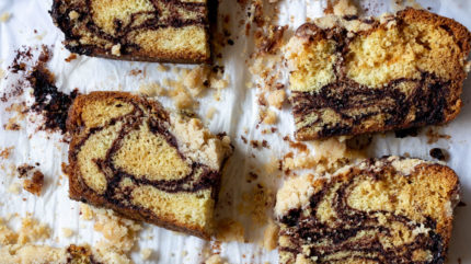 Decadent Marble Cake with Crumb Topping - Mishpacha Magazine